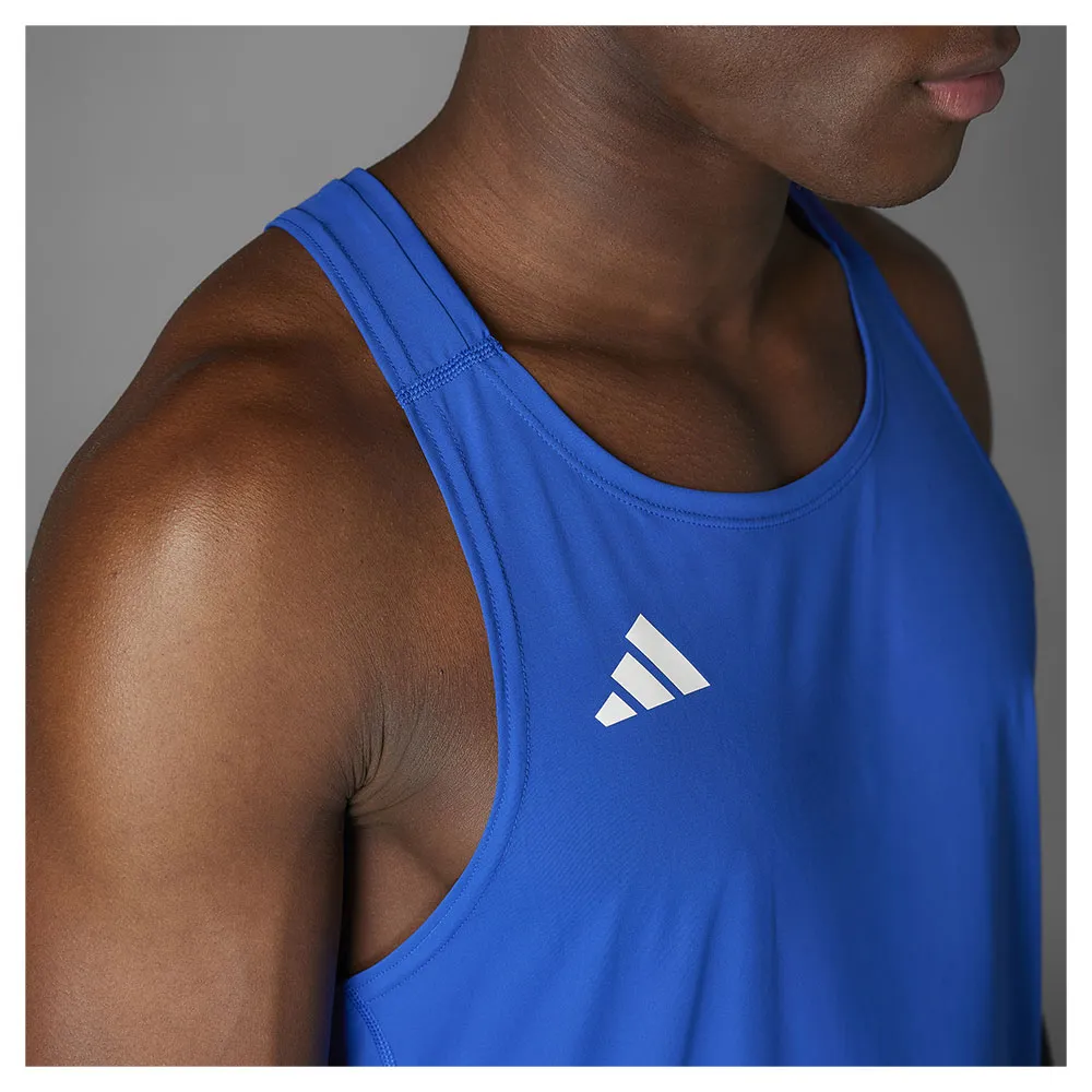 adidas Adizero Essentials sleeveless T-shirt Blue | Runnerinn