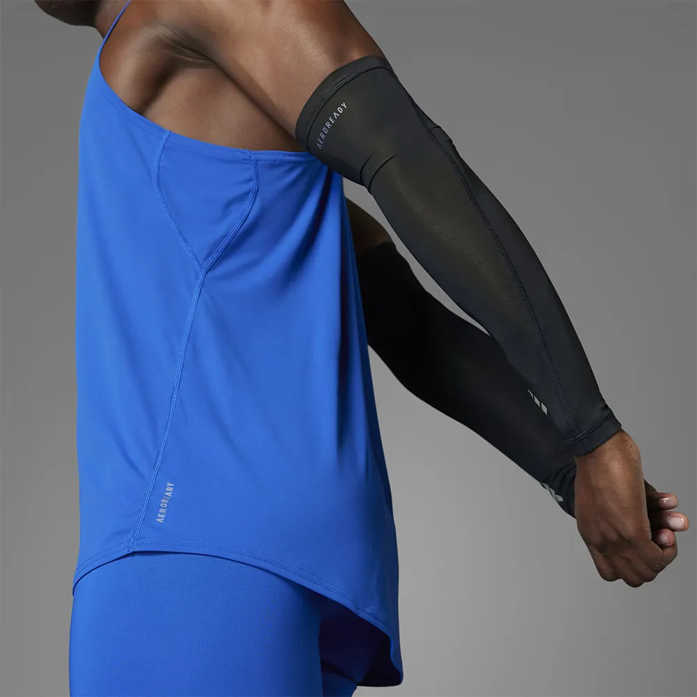 adidas Adizero Essentials sleeveless T-shirt Blue | Runnerinn