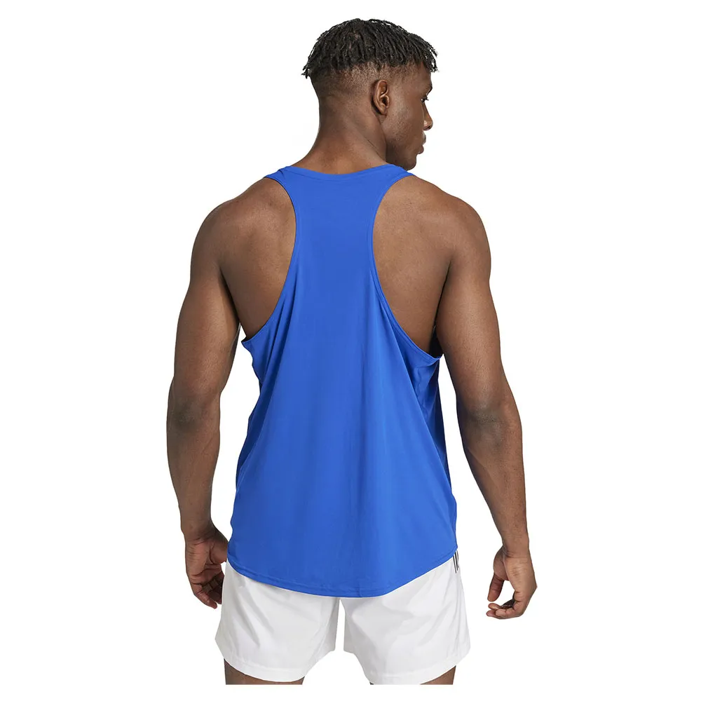 adidas Adizero Essentials sleeveless T-shirt Blue | Runnerinn