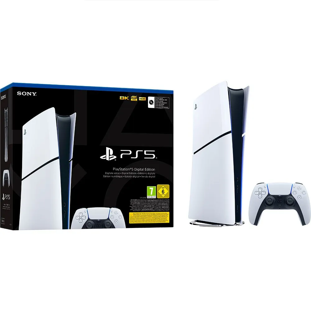 Playstation PS5 Digital Slim Console refurbished Silver | Techinn