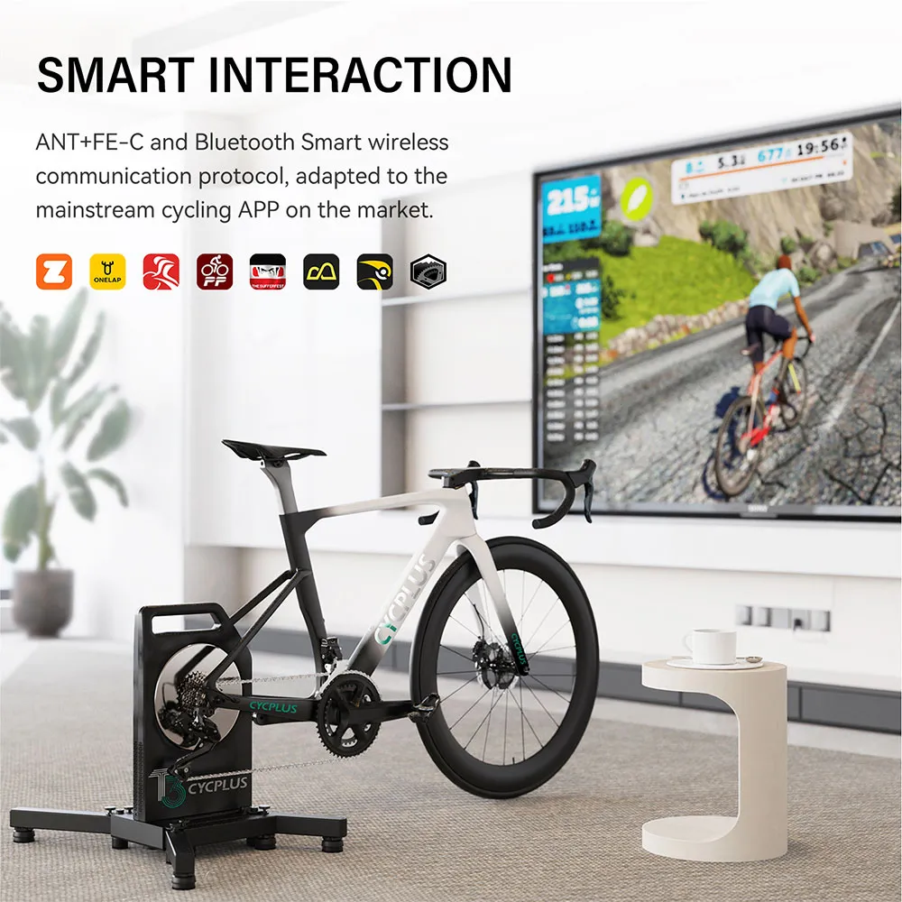 Cycplus T3 Turbo Trainer, Silver | Bikeinn