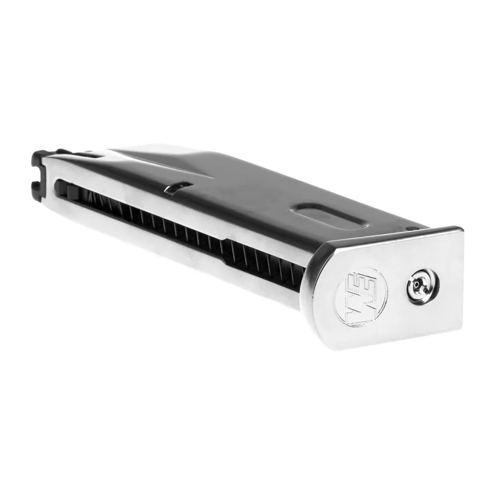 We M9 GBB 25rds weapons magazine Silver | Xtremeinn