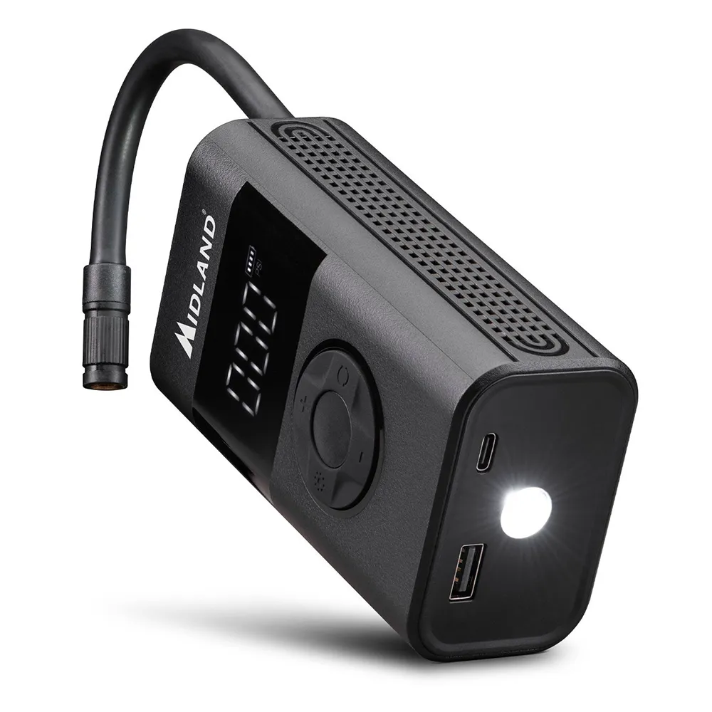 Midland Compressor de ar Enerpump Powerbank Preto | Motardinn Ferramentas
