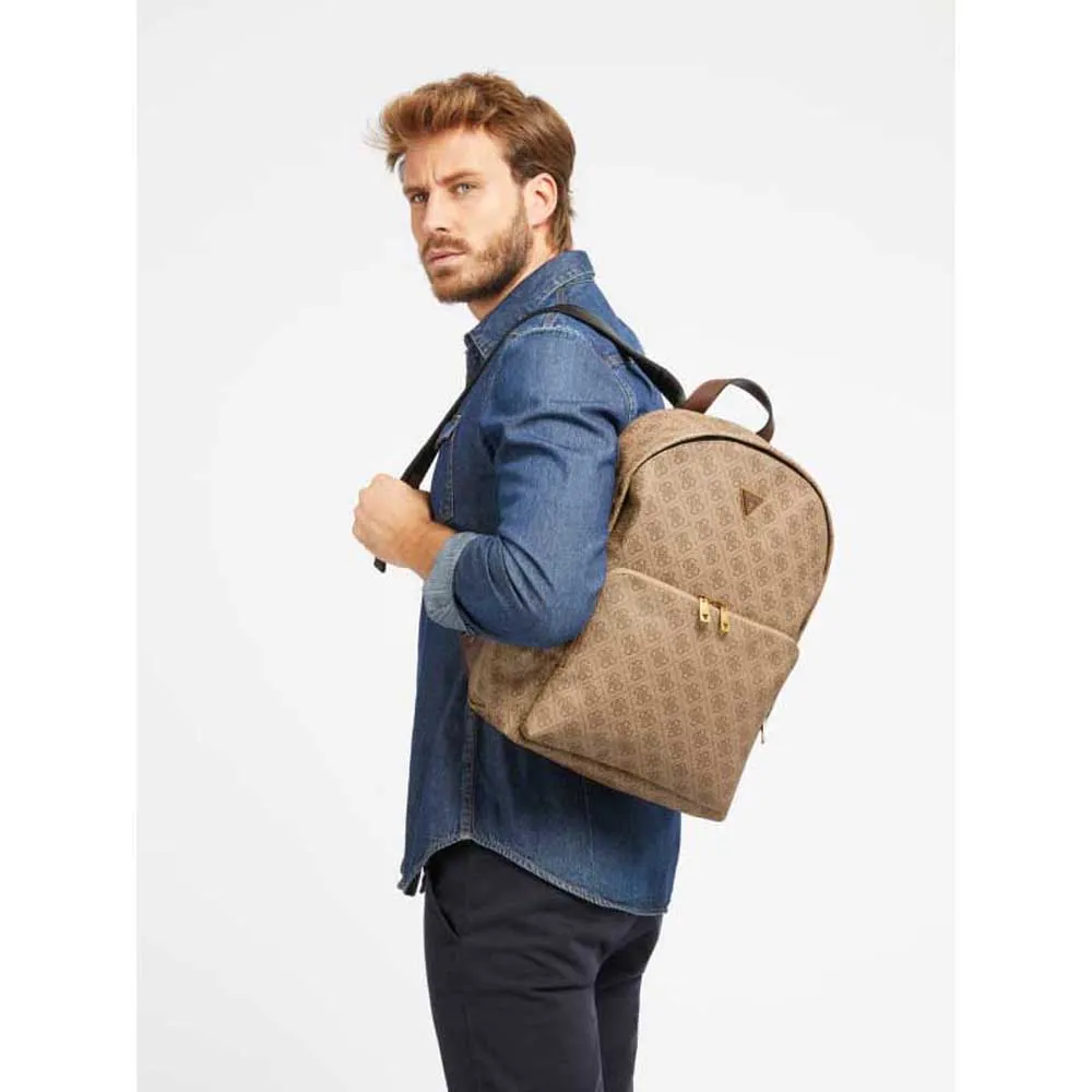 Guess Milano Compact backpack Brown | Dressinn