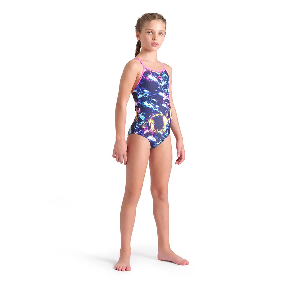 Arena Soap Bubbles Lightdrop Back swimsuit Blue | Swiminn