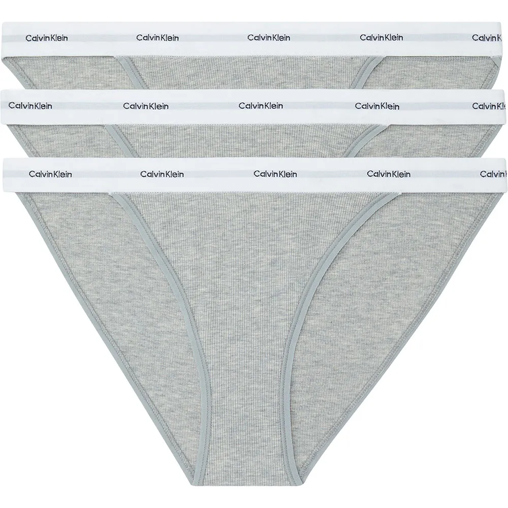 Calvin klein String Slip 3 einheiten Grau | Dressinn