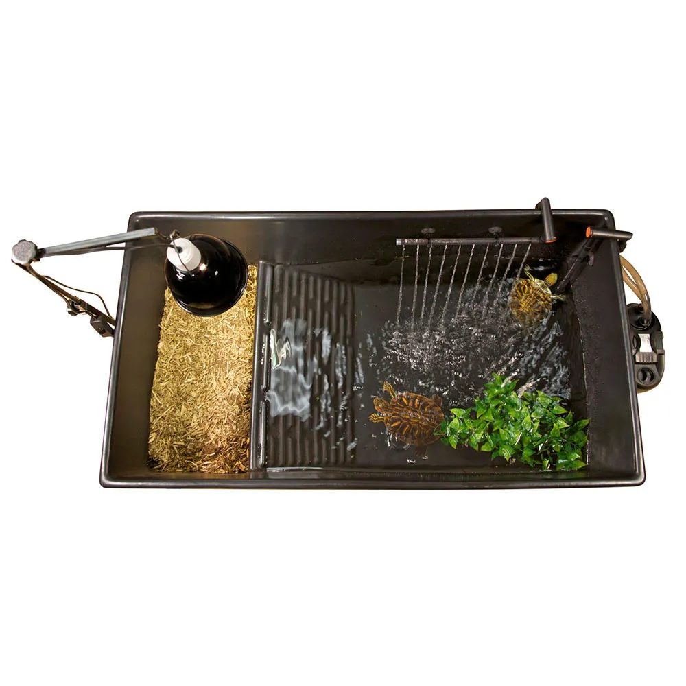 Zoomed Tanque para tortugas Negro | Bricoinn