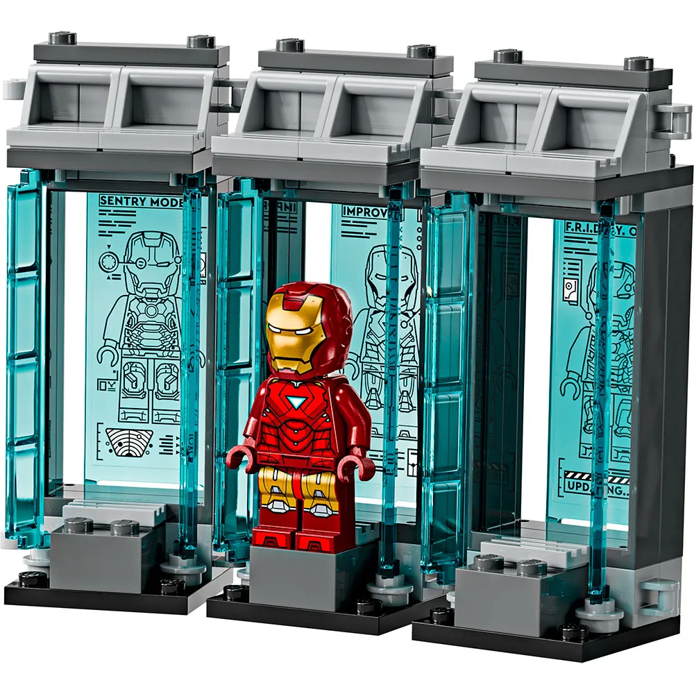 Lego Iron Man Laboratory: Armor Room construction game Multicolor| Kidinn