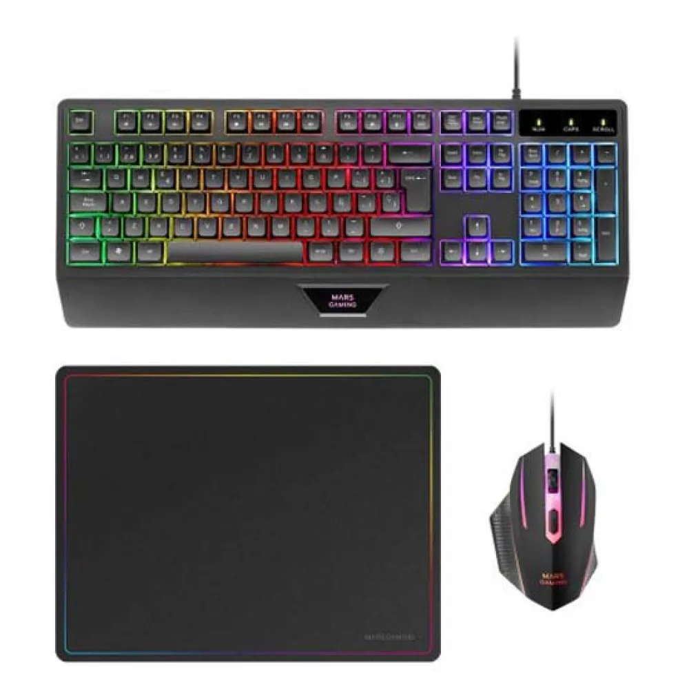 The g-lab Combo Ytrium gaming keyboard and mouse Black | Techinn