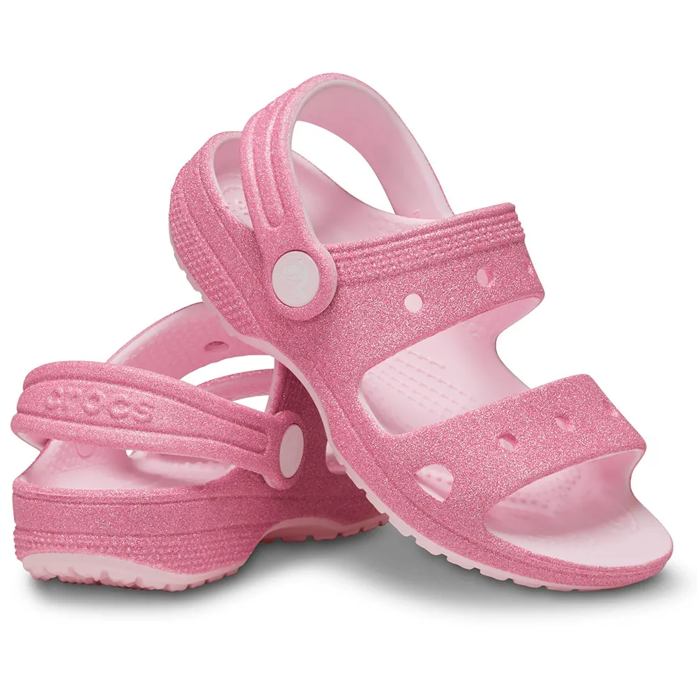 Crocs Classic Glitter slides Pink | Dressinn