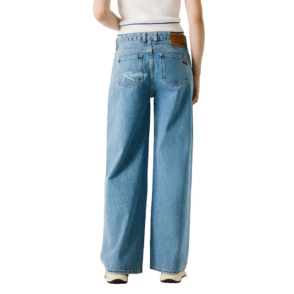 Red bull racing Wide Leg jeans Blue | Dressinn