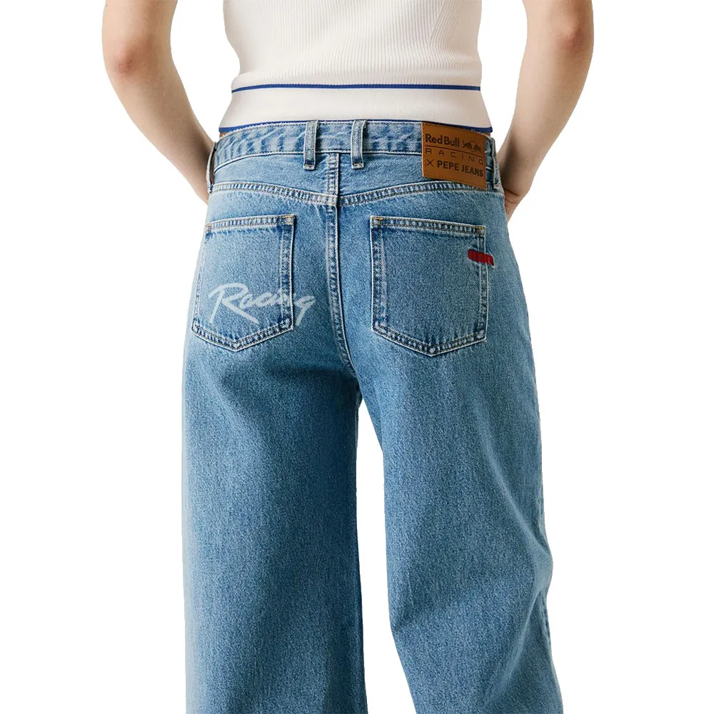 Red bull racing Wide Leg jeans Blue | Dressinn