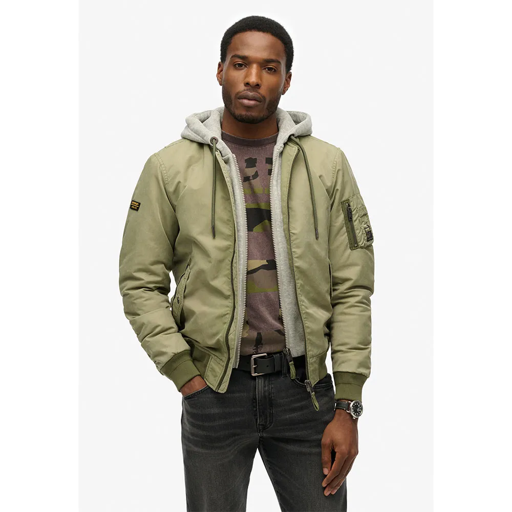 Superdry Military MA1 bomber jacket Green | Dressinn