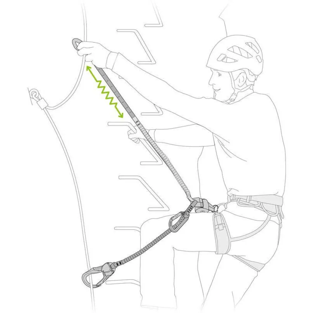 Petzl Scorpio Eashook lanyards&energy absorbers Orange | Trekkinn