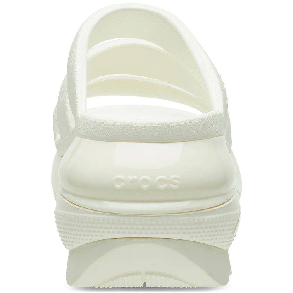 Crocs Mega Crush Triple Strap slides White | Dressinn