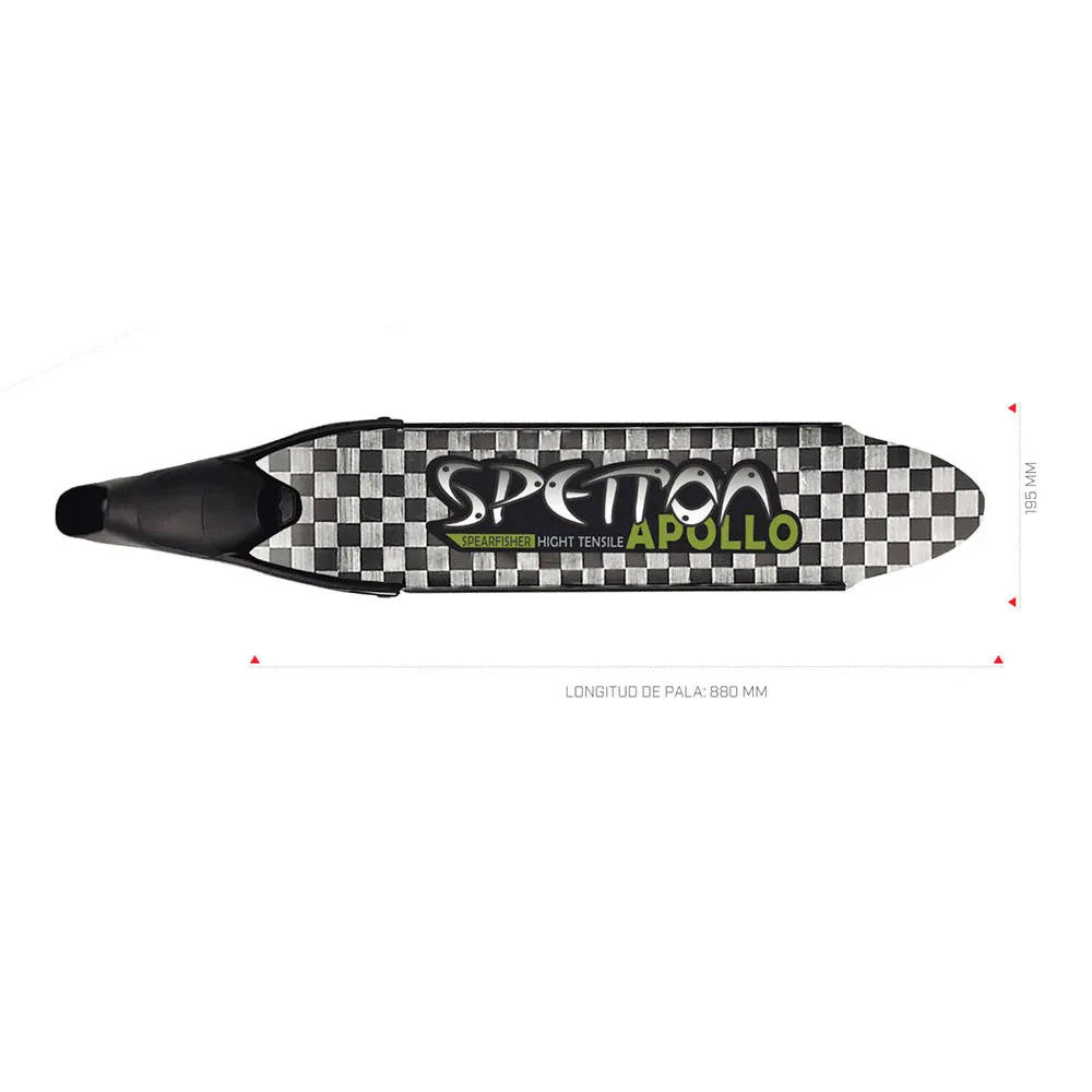 Spetton CX Apollo HT Quattro spearfishing fins Grey | Diveinn