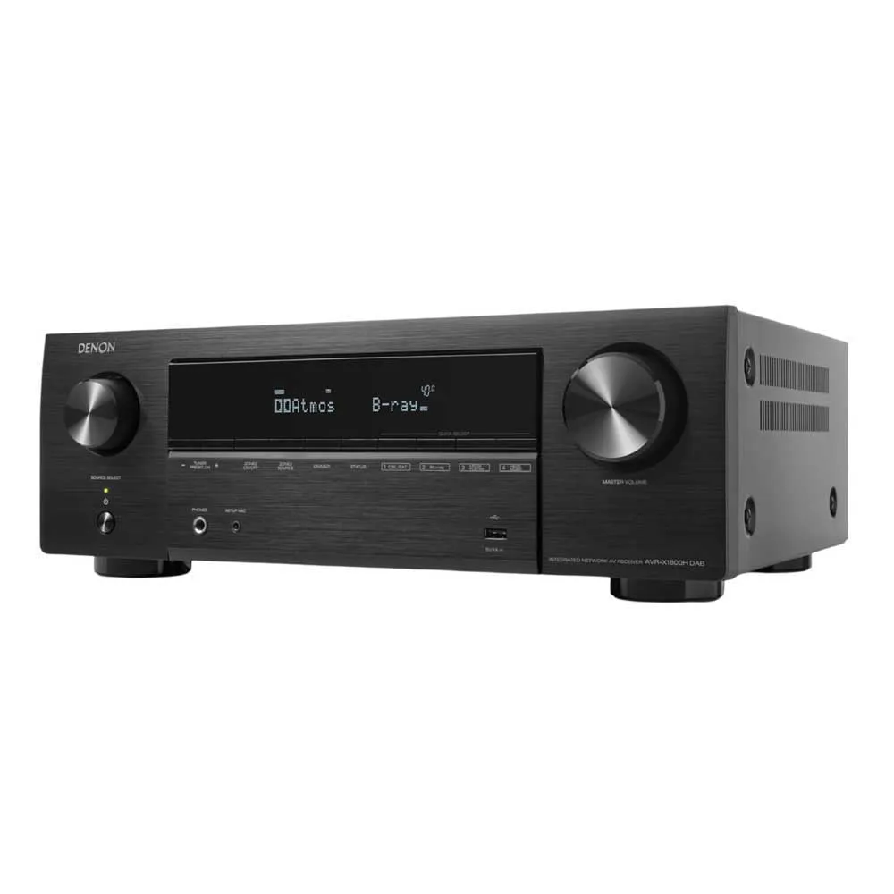 Denon AVRX1800 DAB AV video receiver Silver | Techinn