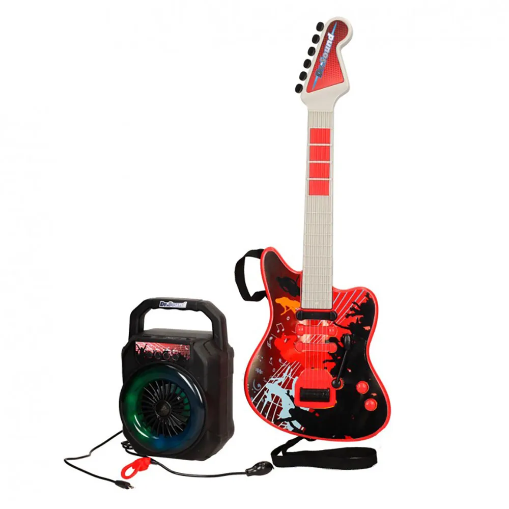 Reig musicales Electric Guitar and Real Speaker Red | Kidinn