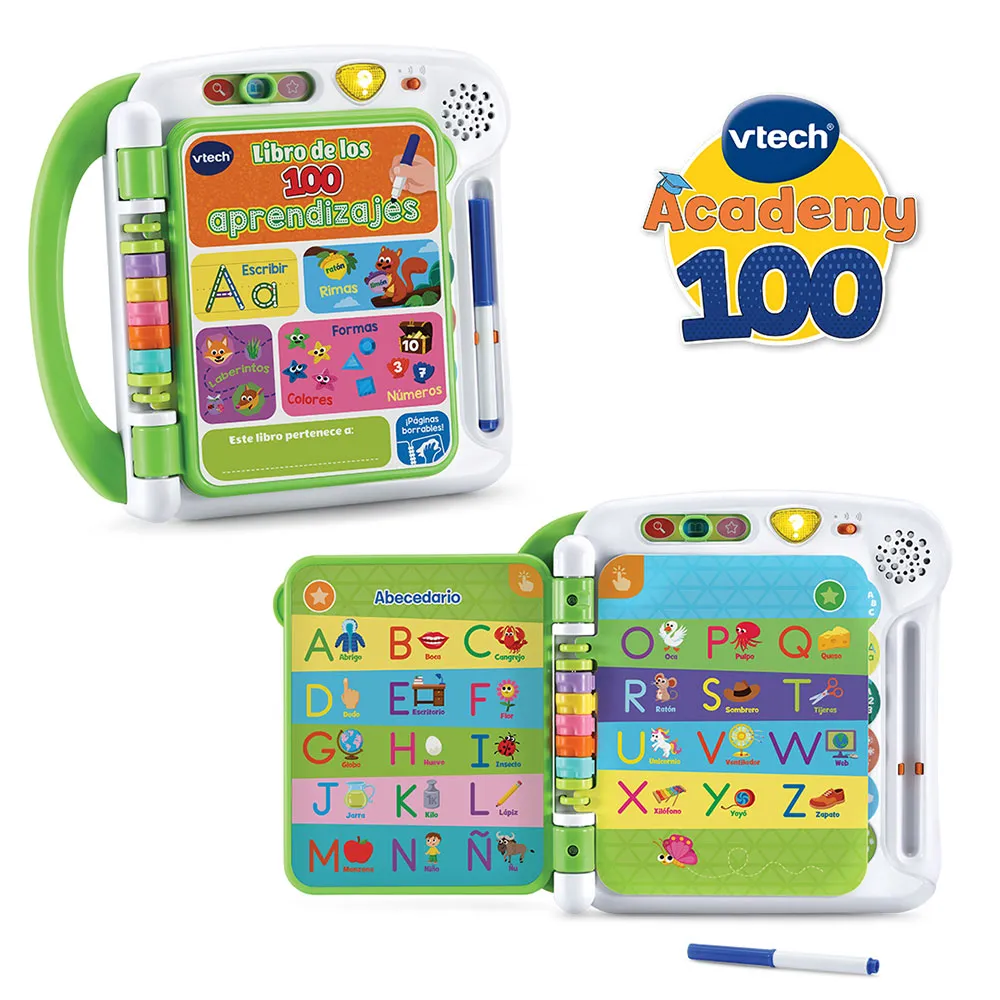 Vtech Libro de 100 aprendizajes reacondicionado Transparente| Kidinn