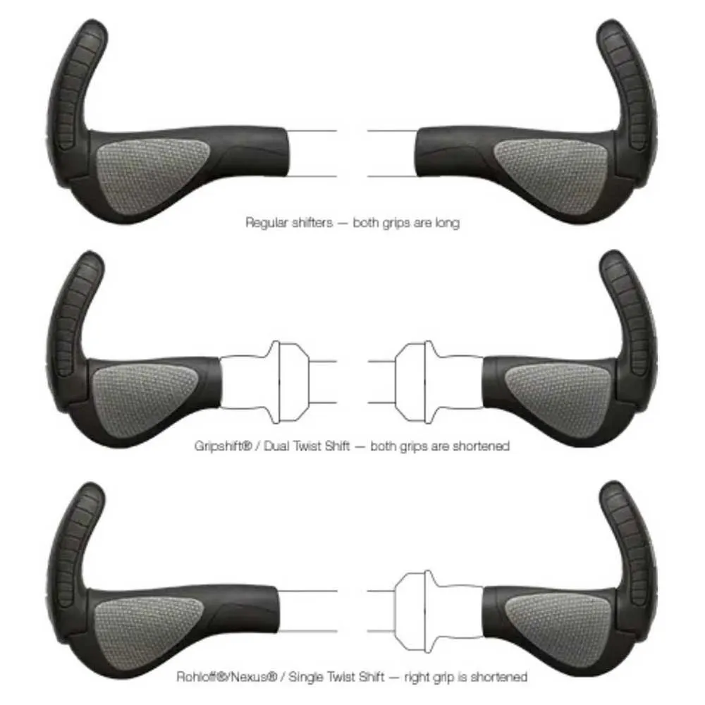 Ergon GP3 Evo griffe, Schwarz | Bikeinn