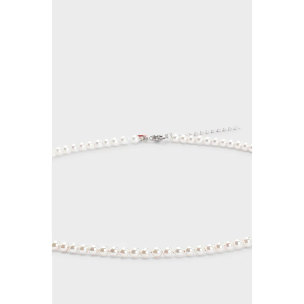HUGO Colar Small Pearl Prateado | Dressinn