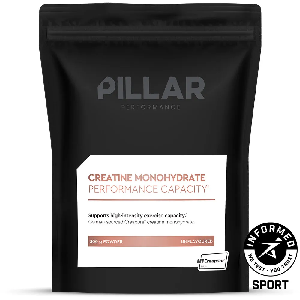 Pillar performance Creatine Monohydrate 300g Powder, Clear | Bikeinn
