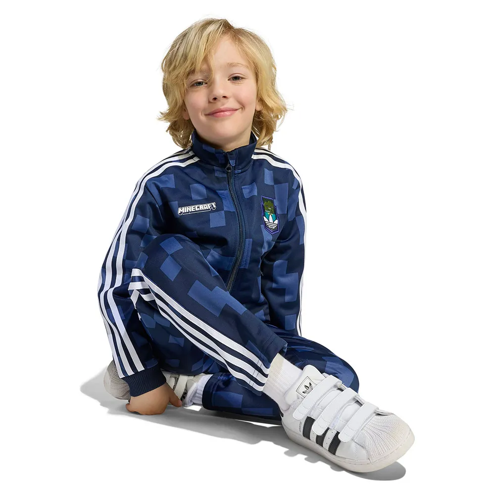 adidas Originals X Minecraft Firebird tracksuit Blue | Dressinn