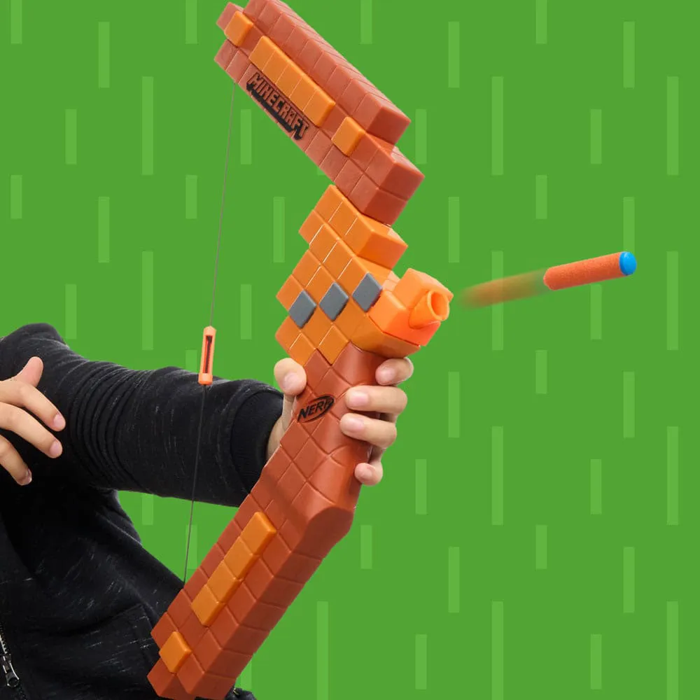 Nerf Minecraft Dart Firing Bow Orange | Kidinn