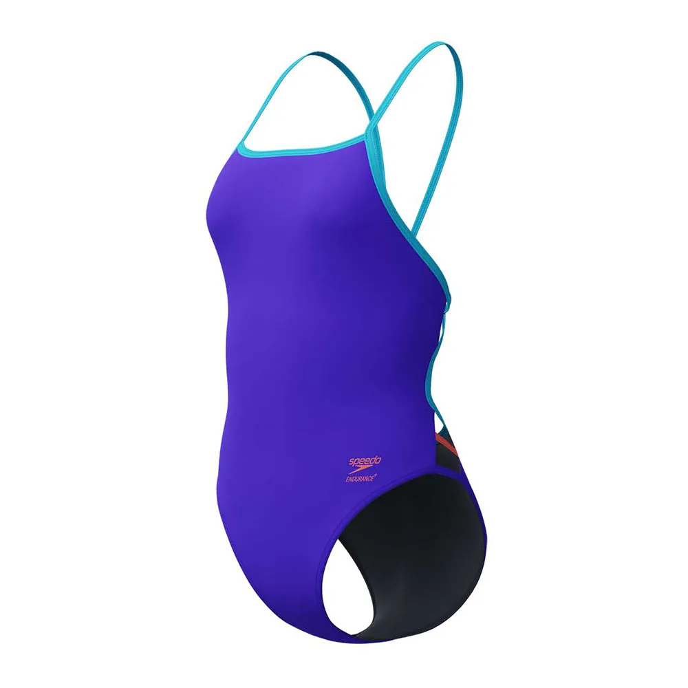 Speedo FL Solid Tri Back swimsuit Blue | Swiminn