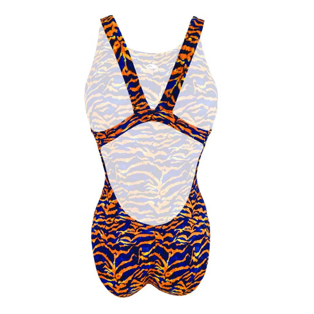 Turbo Top-Tiger swimsuit Blue | Swiminn