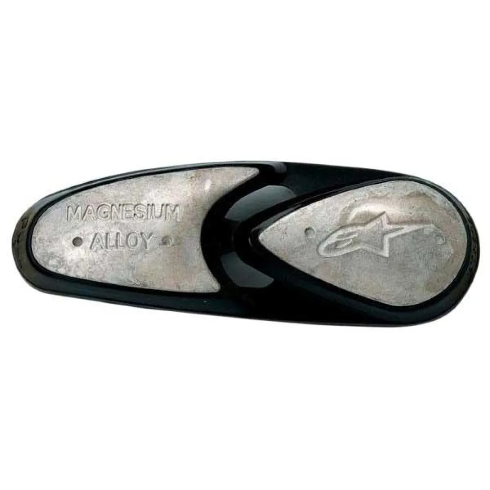 Alpinestars Magnesium Replaceable Toe Slider Grey | Motardinn