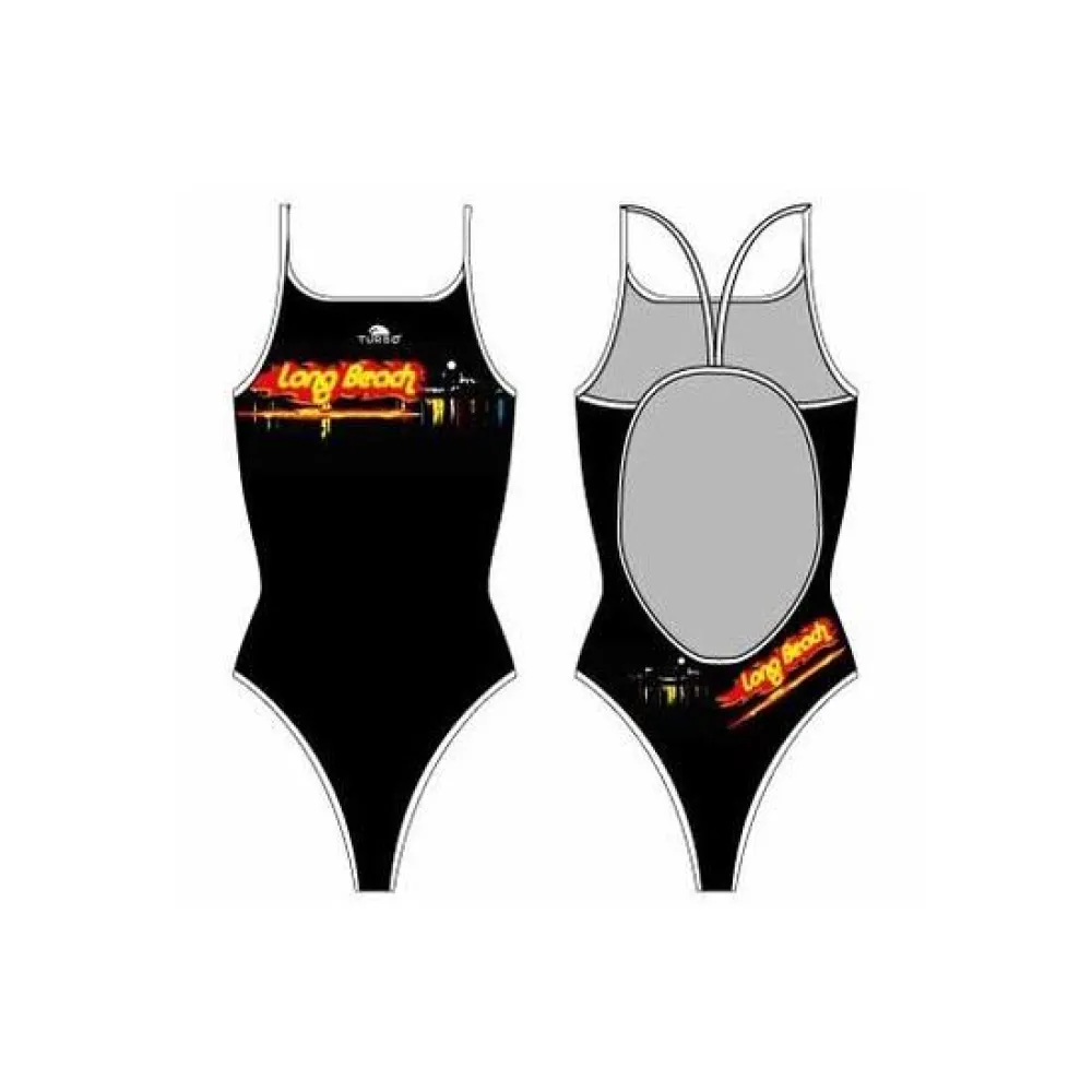 Turbo Long Beach Swimsuit Black | Swiminn