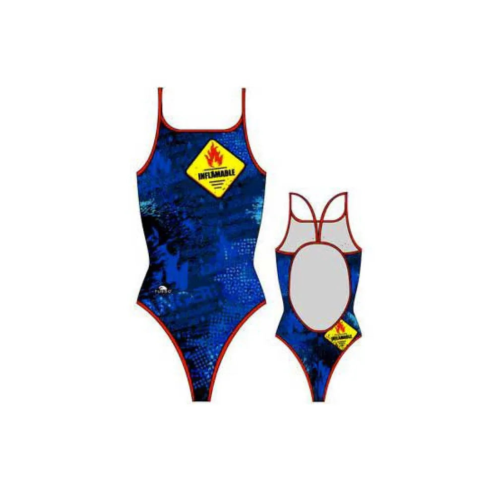 Turbo Flamable swimsuit Blue | Swiminn