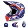 Progrip 3180-308 ABS Motocross Helmet Blue | Motardinn